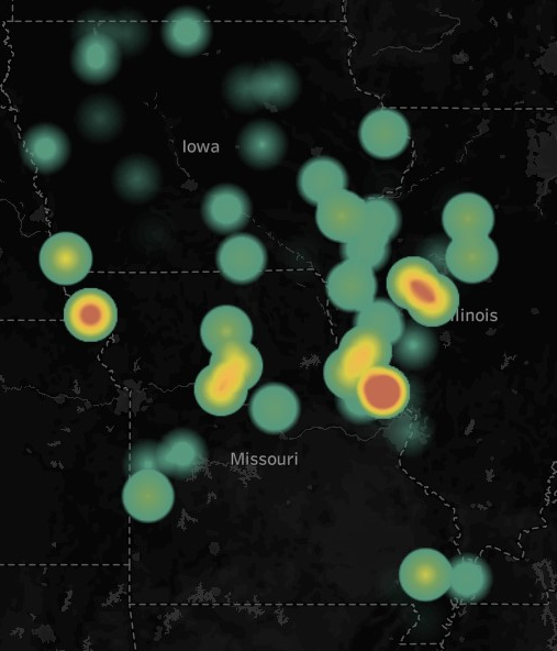 Duck Migration Heat Map for 11/7/2021 – Duck Tracker